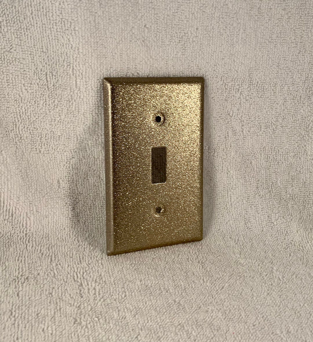 Bling Gold Glitter on Metal Single Toggle Light Switch Wallplate - Etsy