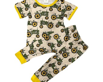 Tractor Pajamas - Etsy