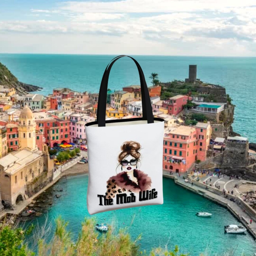 Mob Wife Watercolor Mafia Celebrity Style Tote Bag - Etsy