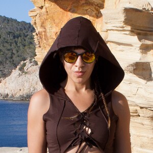 Pixie Top, Psytrance, Pixie Hood Top, Fairy Top, Bra Top, Summer Top ...