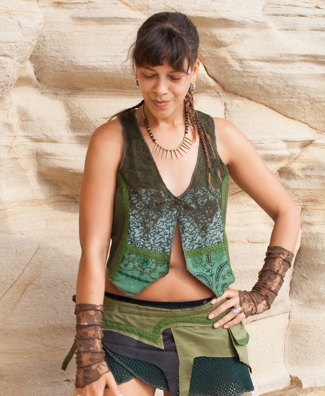 Bohemian Vest, Boho Waistcoat, Hippie Vest, Embroidered Vest, Pixie ...