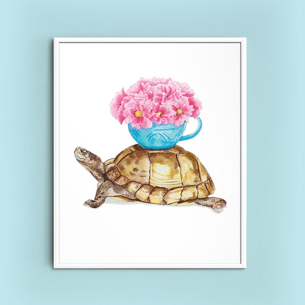 Whimsical Turtle - Etsy