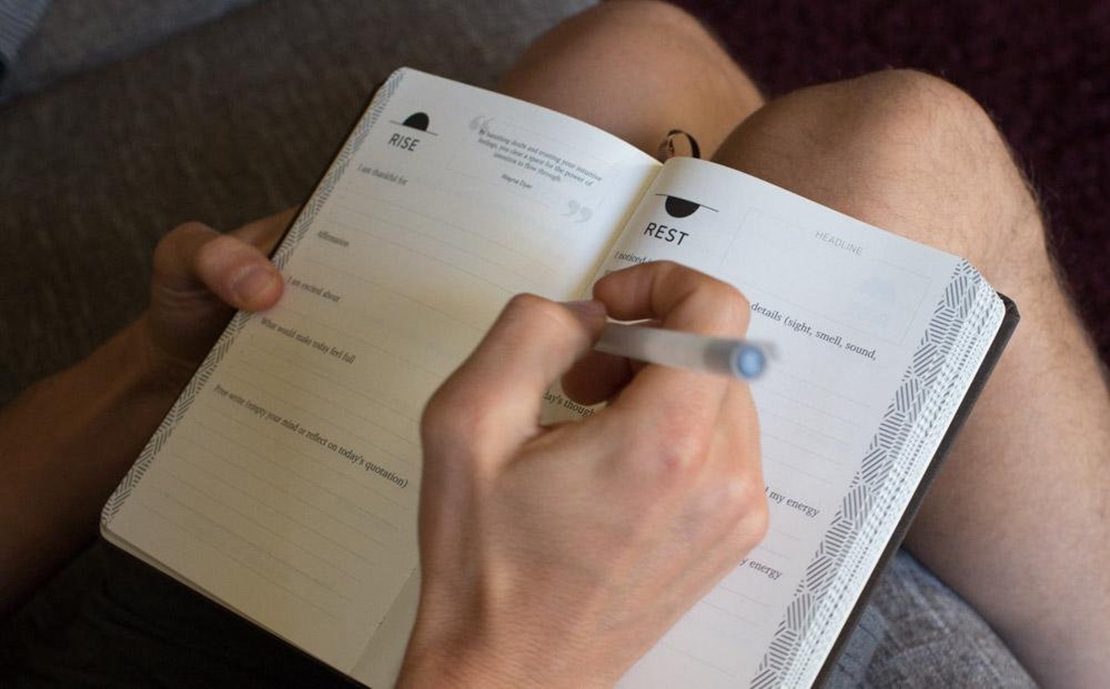 Mindfulness Meditation Journal Daily Wellbeing Notebook - Etsy