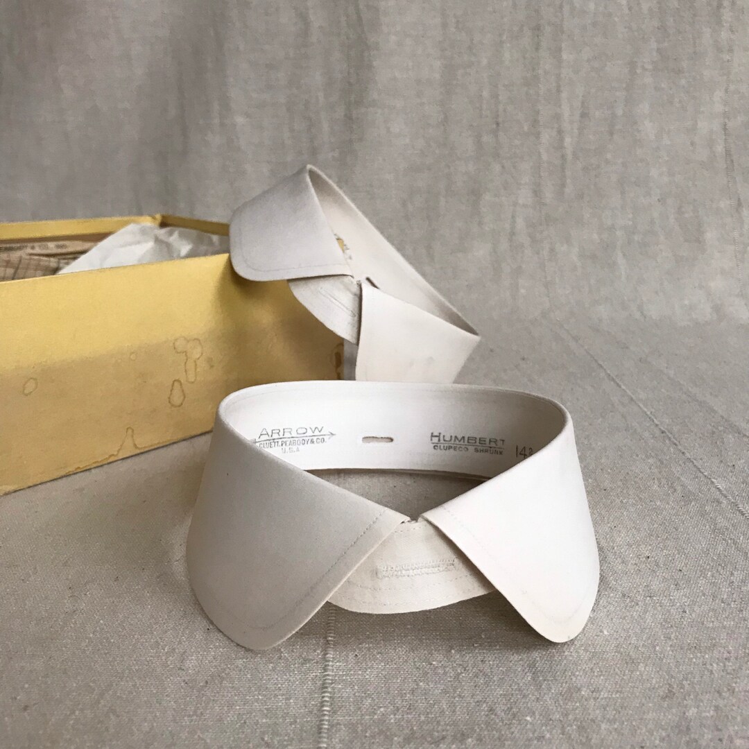 Collar Arrow Humbert Size 15 Size 16 // 1920s Deadstock Round Edwardian ...