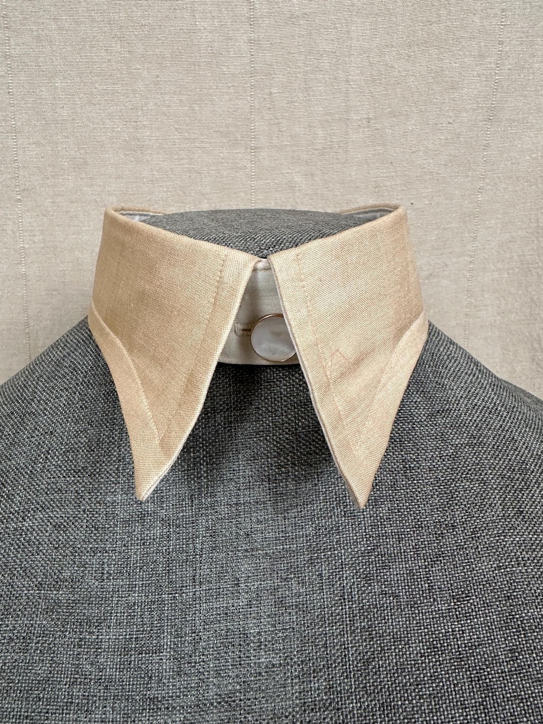 Deadstock Arrow Detachable Collar Pundit , Silk Spearpoint Edwardian ...