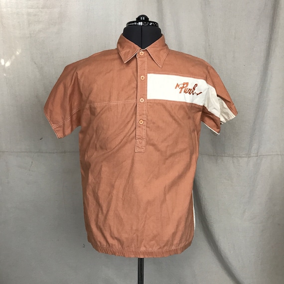 70s Polo Shirt Pullover punk Men's Large - Etsy