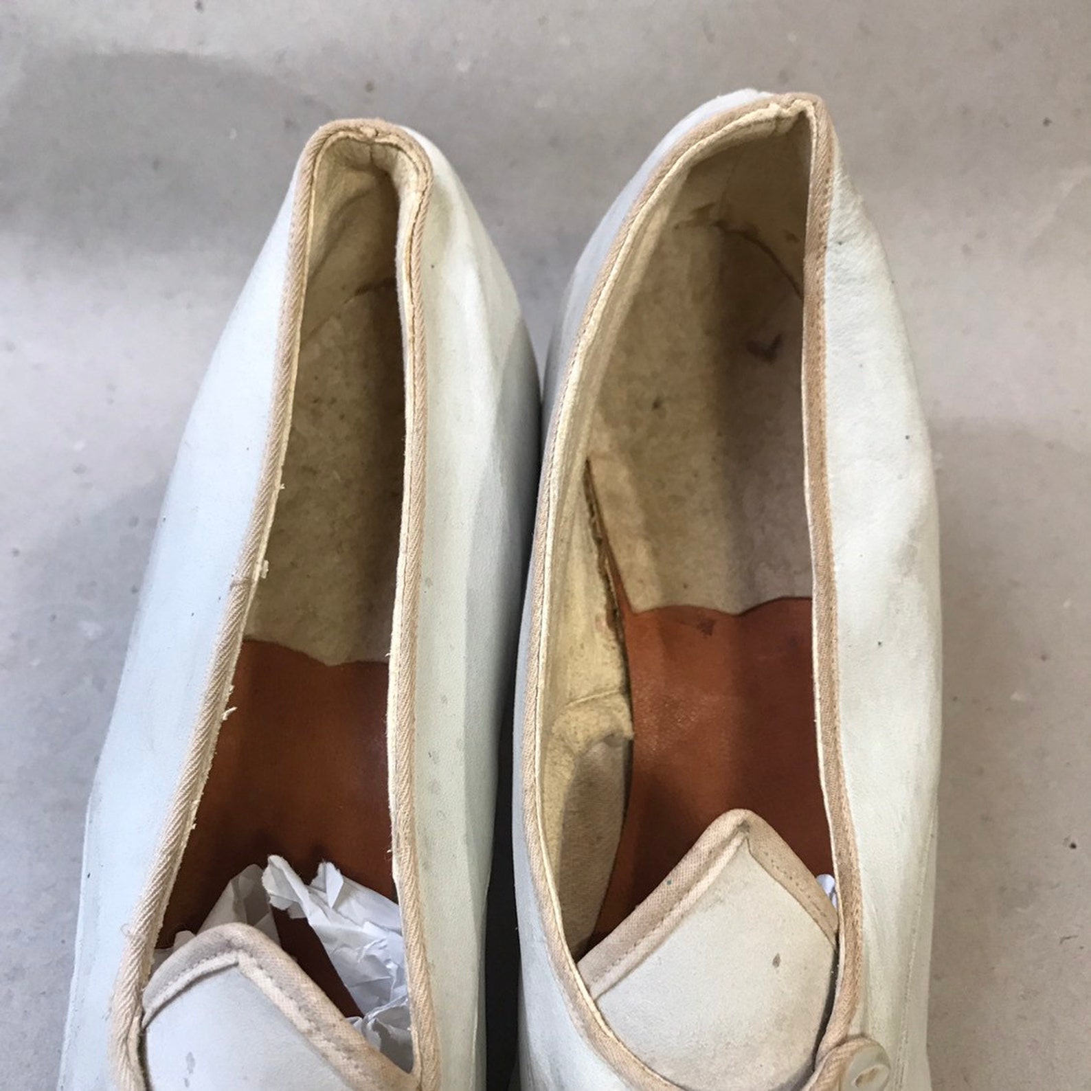 Edwardian Shoes 1910s Heels White // Size 4 1/2 5 NOS - Etsy