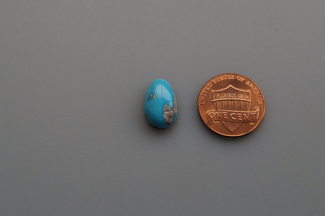 Morenci Blue Turquoise Natural Free Form Round Cabochon 6 Carat Cab ...