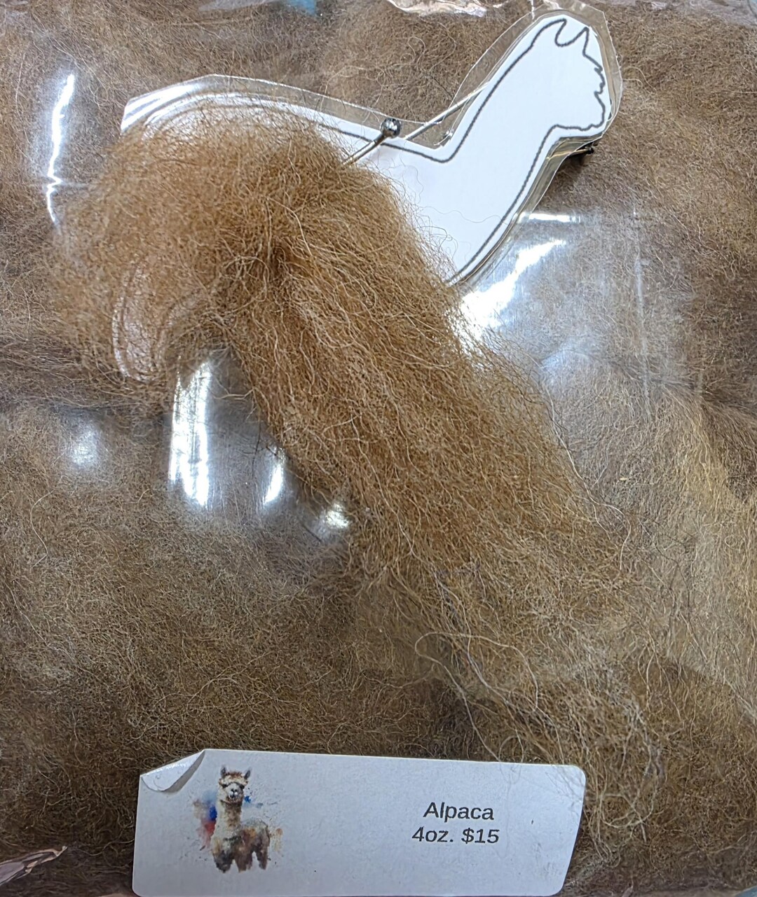 Alpaca Roving "light Brown" - Etsy