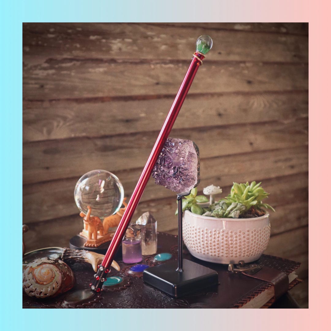 Alex Russo’s Wand Replica | Red Wand | WOWP - Etsy UK