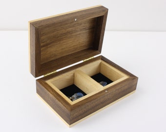 Handmade Solid Walnut Sliding Lid Box - Etsy