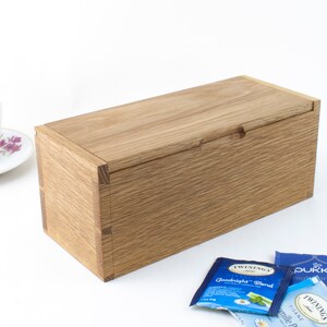 Handmade Solid White Oak Tea Box - Etsy