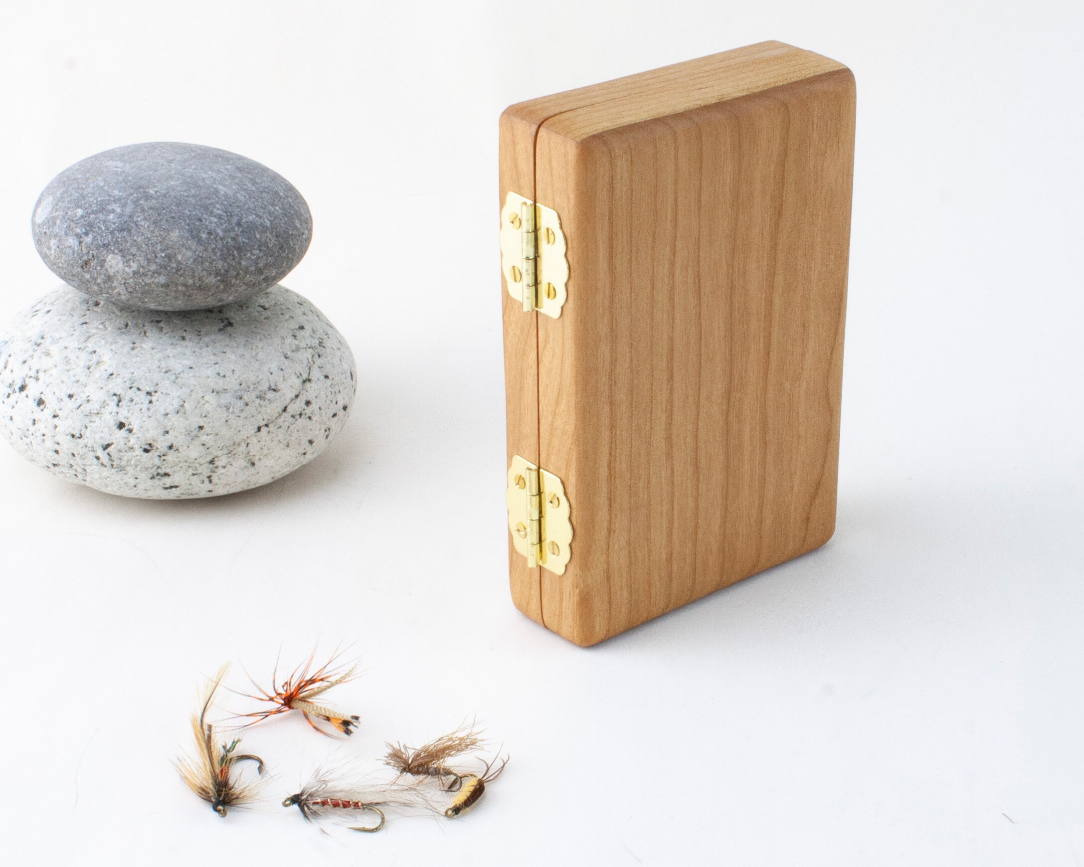 Handmade Cherry Wood Fly Box 3 X 4.5 Inch - Etsy Canada