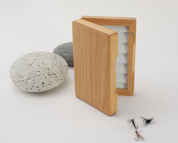 Handmade Cherry Wood Fly Box 3 X 4.5 Inch | Etsy Canada