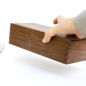 Handmade Walnut Sliding Lid Box - 11 X 4 3/4 X 3 1/8 Inches - Etsy