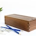 Handmade Solid Walnut Sliding Lid Box - Etsy