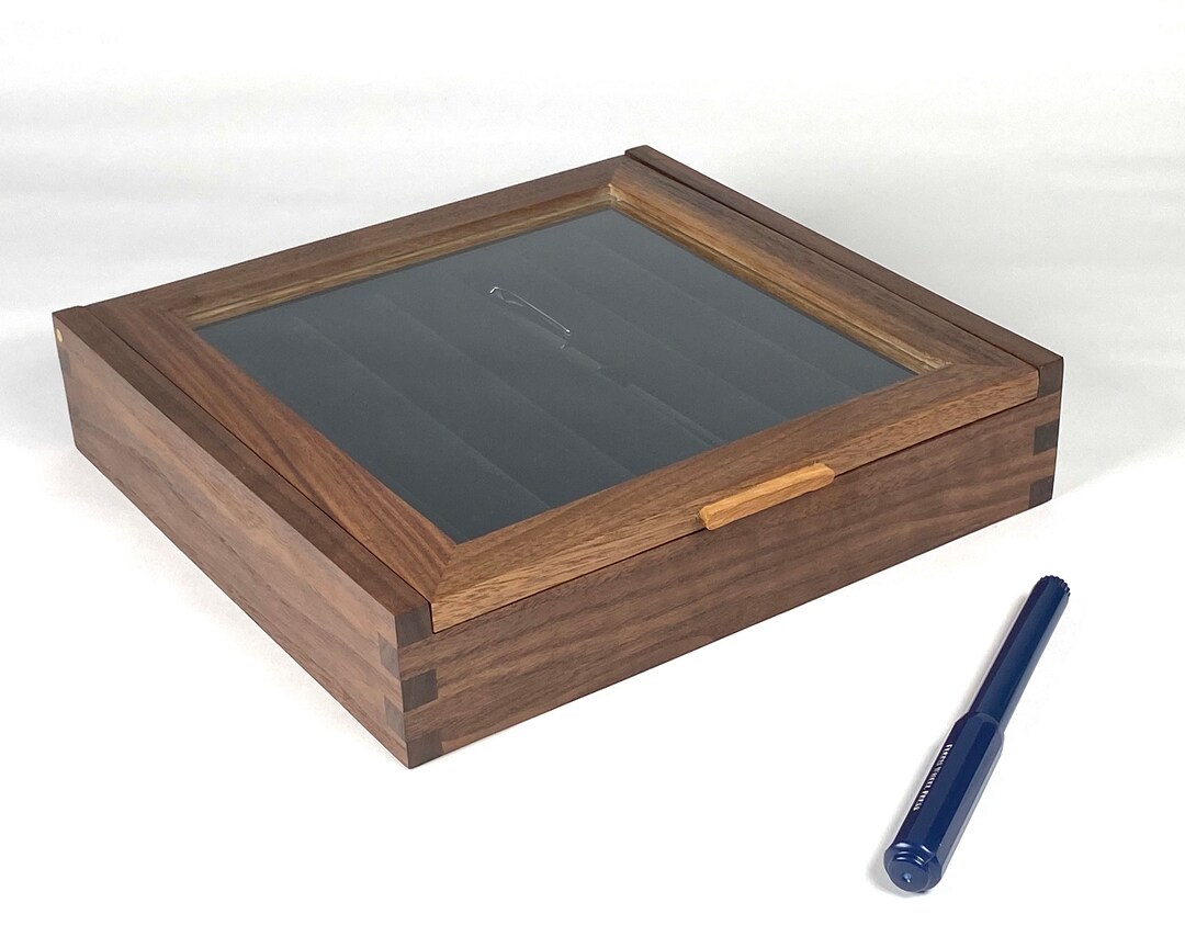 Handmade Solid Walnut Fountain Pen Display Box - Etsy