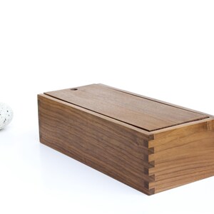 Handmade Walnut Sliding Lid Box - 11 X 4 3/4 X 3 1/8 Inches - Etsy