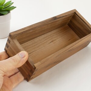 Handmade Solid Walnut Sliding Lid Box - Etsy