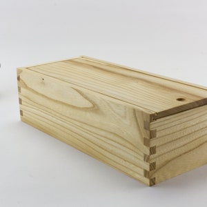 Handmade Elm Sliding Lid Box - 11 X 4 3/4 X 3 1/8 Inches - Etsy