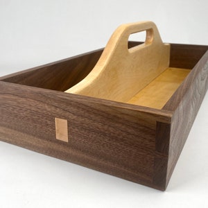 Classic Handmade Walnut and Maple Toolbox - Etsy