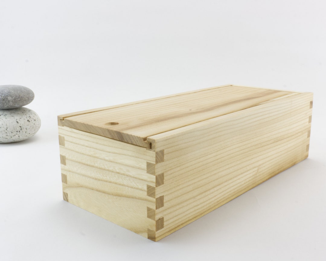 Handmade Elm Sliding Lid Box - 11 X 4 3/4 X 3 1/8 Inches - Etsy