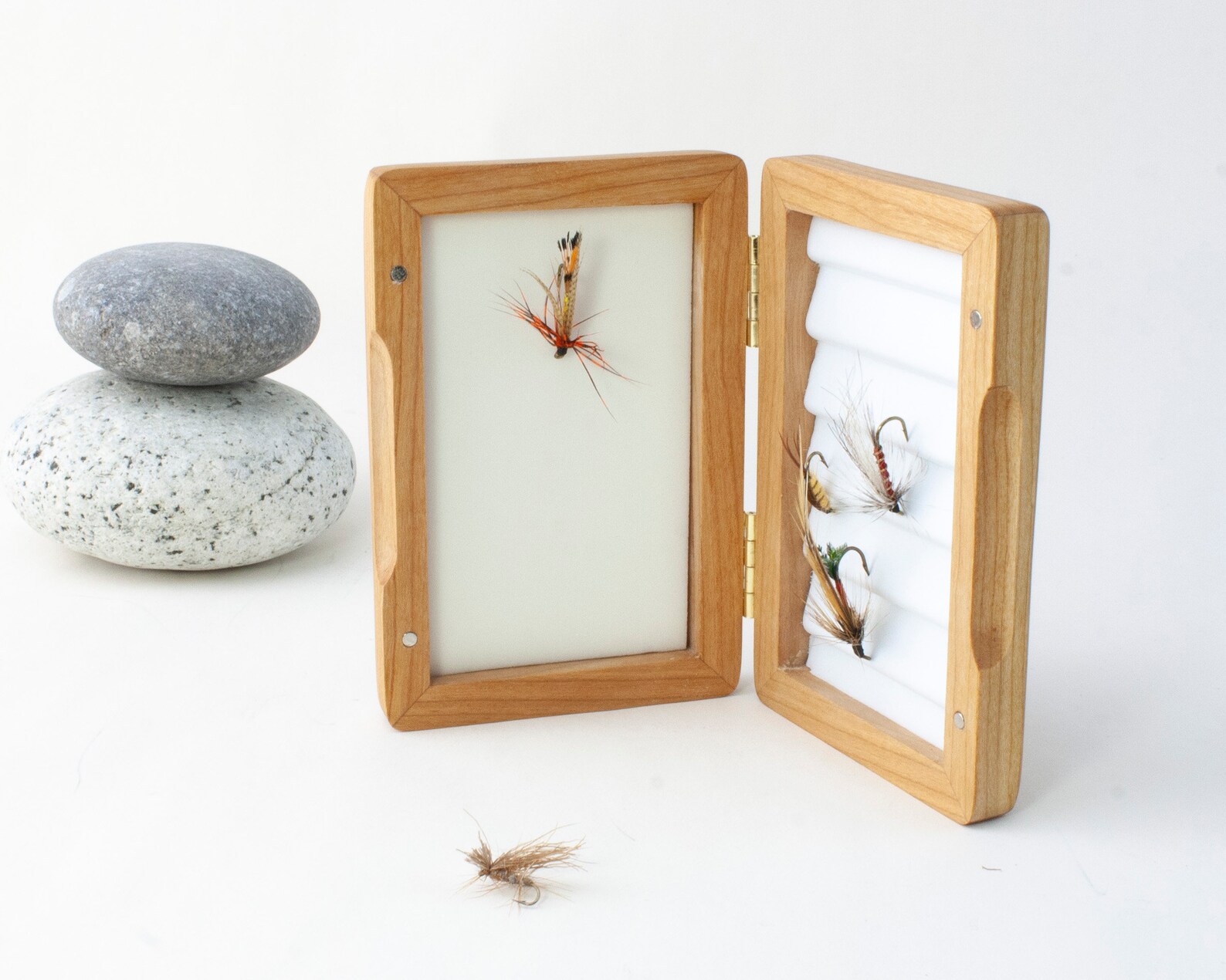 Handmade Cherry Wood Fly Box 3 X 4.5 Inch - Etsy Canada