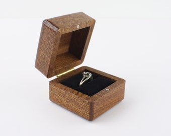 Mahogany Ring Box - Etsy