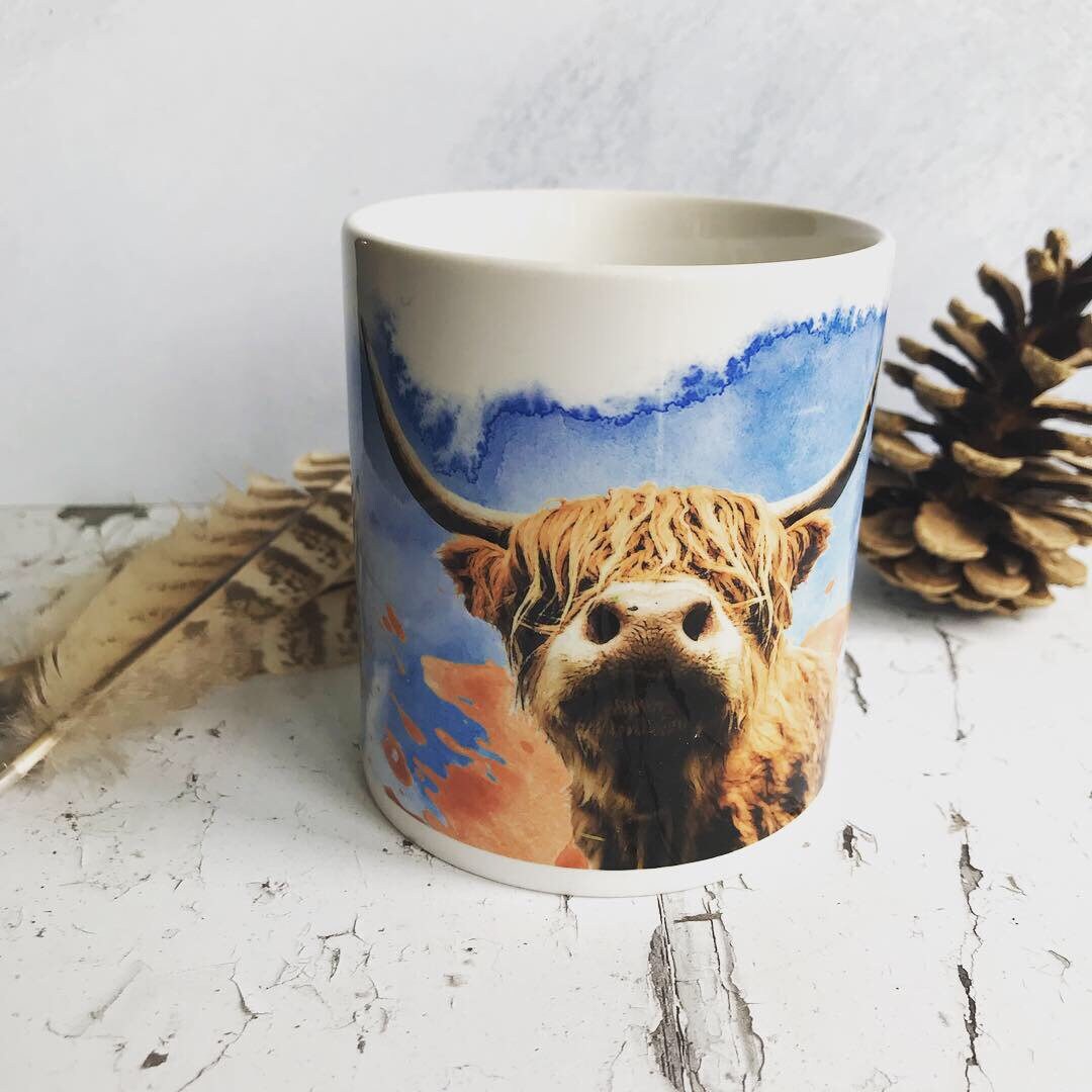 Highland cow mug Mug Highland cow coffee mug Highland | Etsy