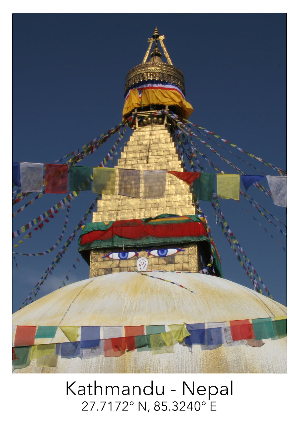 Kathmandu Print in Choice of 3 Colourways Kathmandu Travel Poster ...