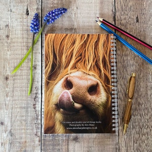 Notebook With Highland Cow Images on Front and Back A5 Notebook - Etsy