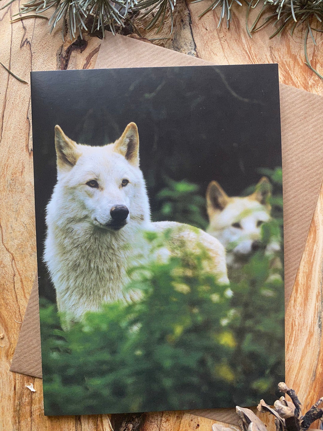 Wolf Greeting Card - Wolf Birthday Card, Greeting Card With Wolves on ...