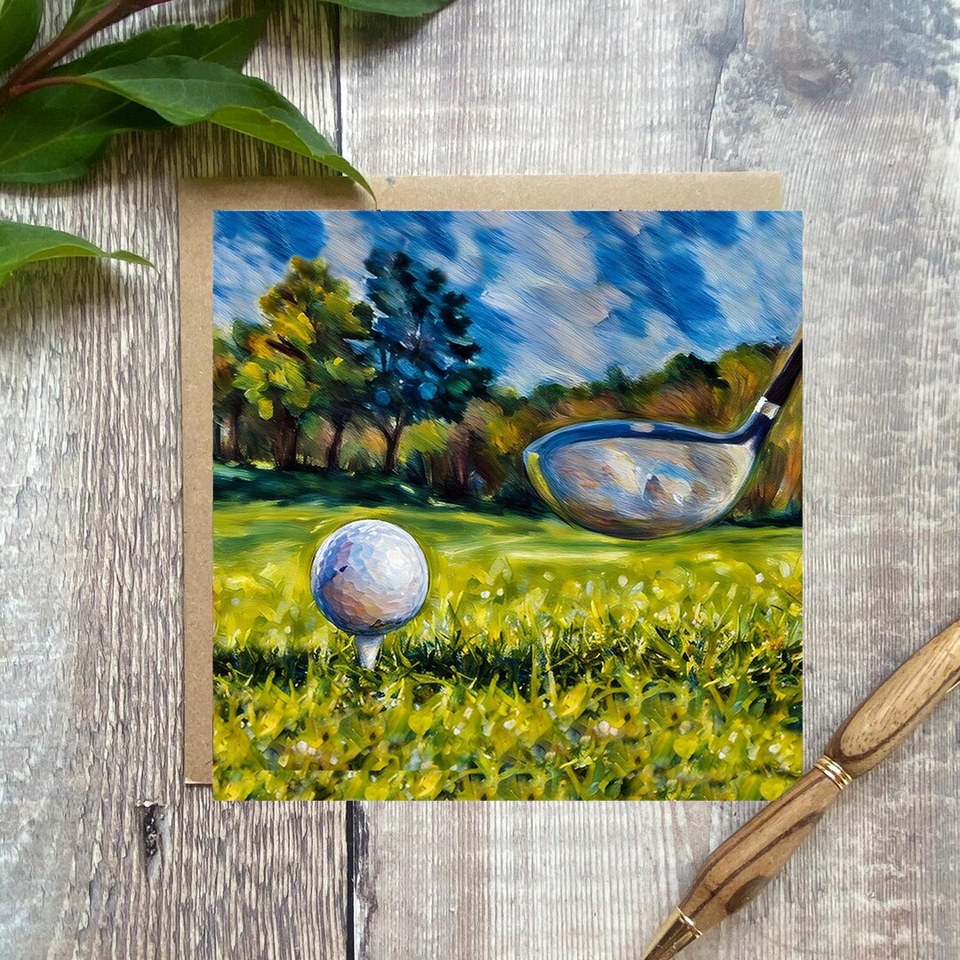 Golf Greeting Card, Golfing Card, Golf Birthday Card,golf Birthday Card ...