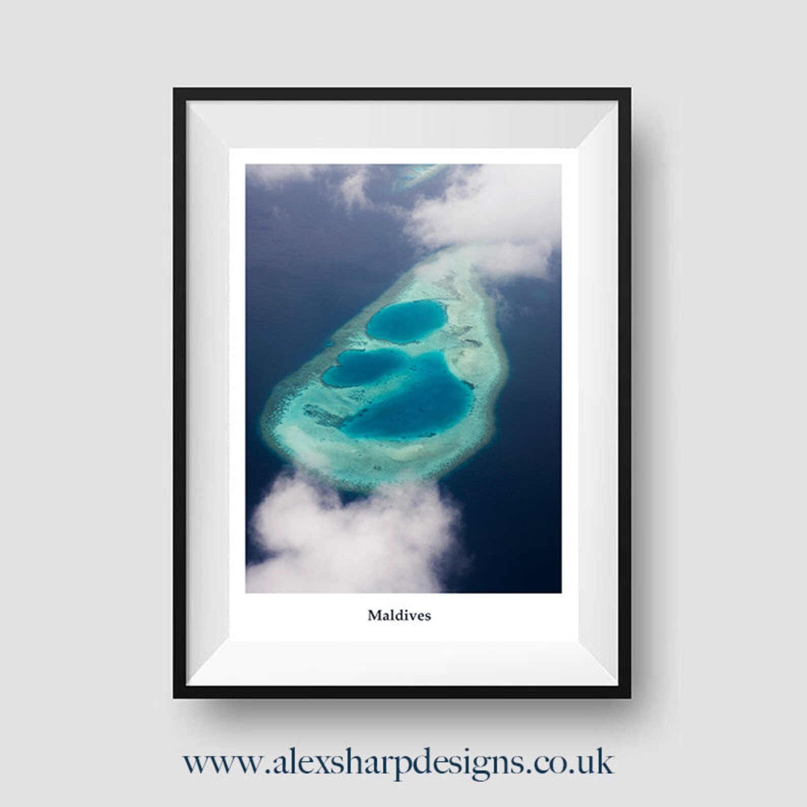 Maldives Travel Poster Maldives Travel Print aerial View of - Etsy