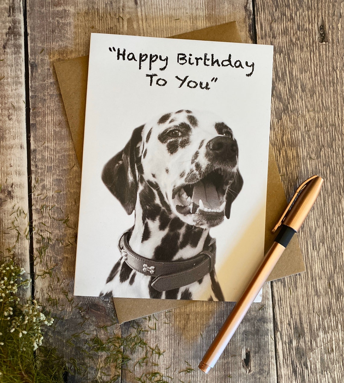 Happy Birthday Card Dalmatian Happy Birthday Card Dalmatian Dog Card ...