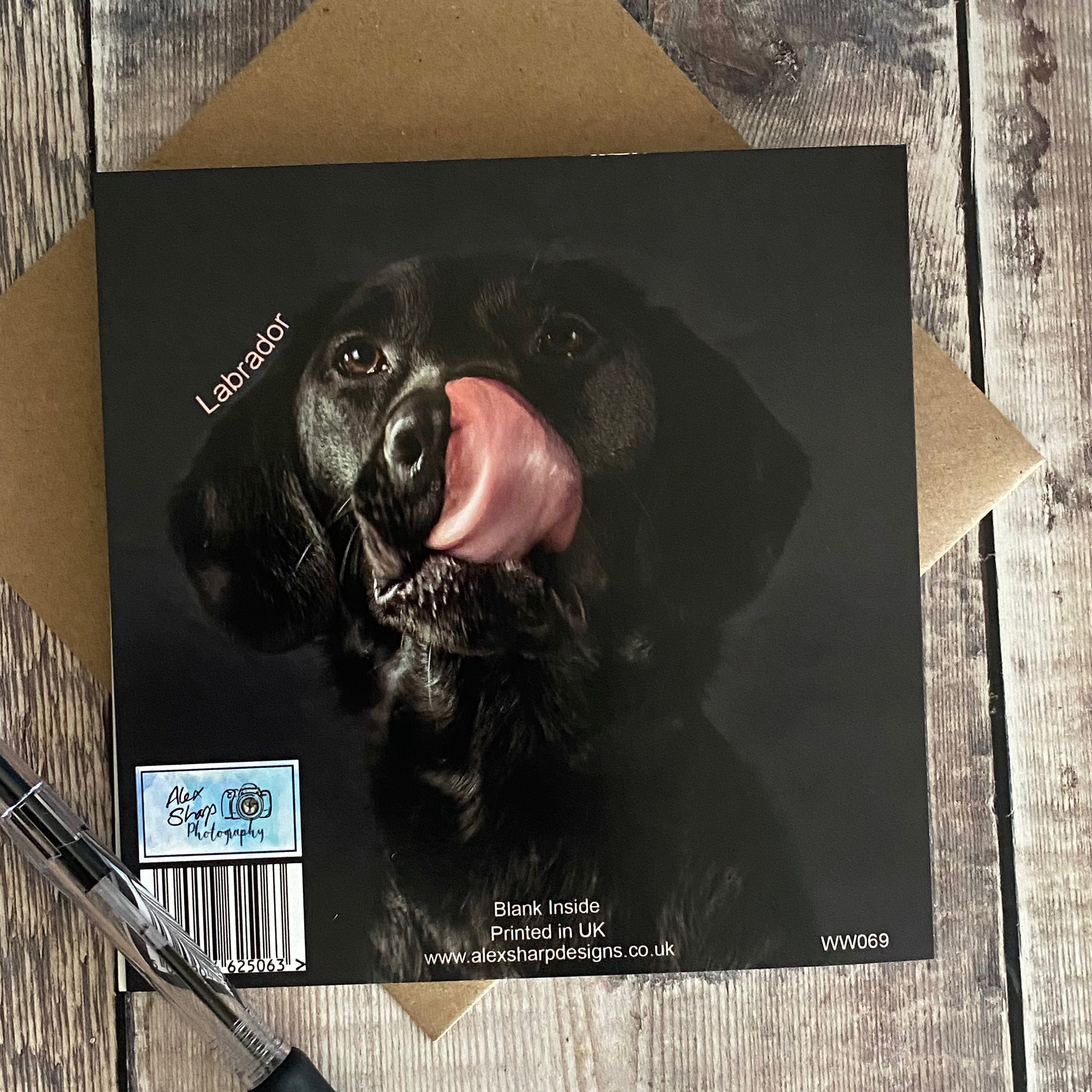 Black Labrador Card Black Labrador Birthday Card Black - Etsy