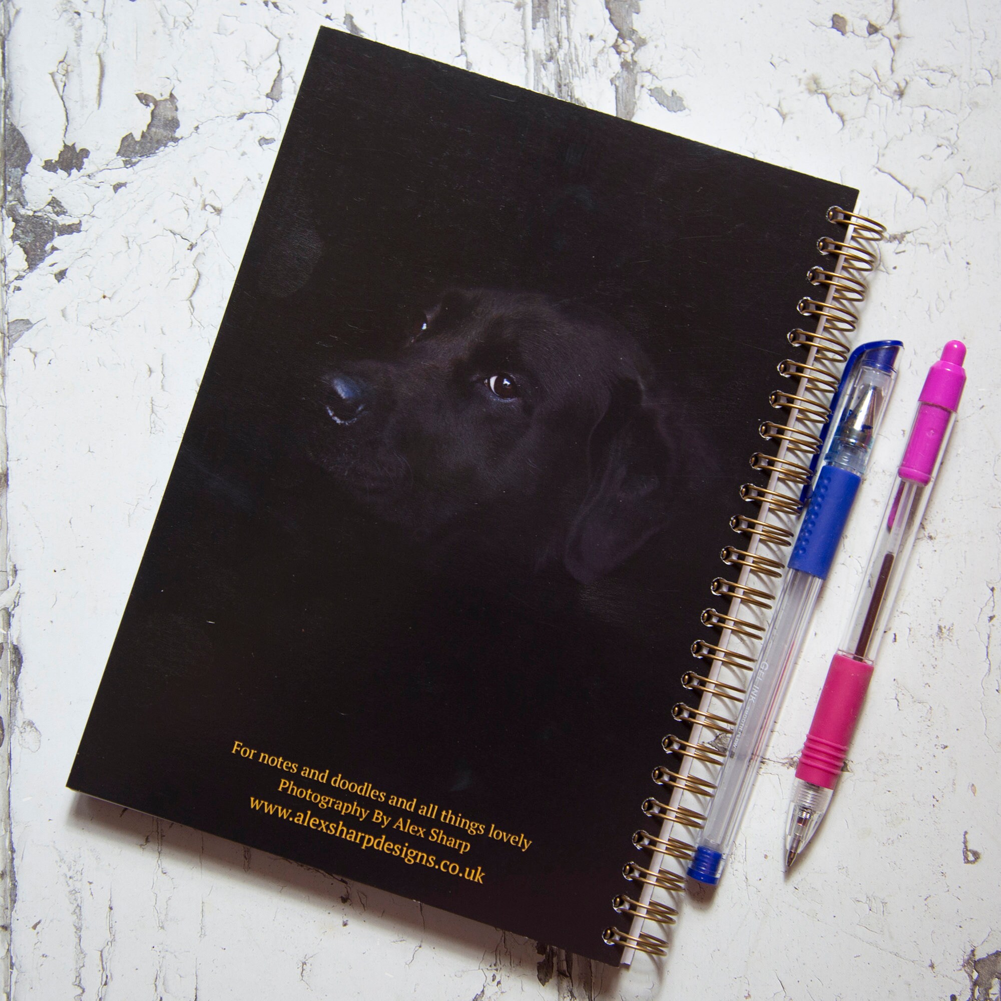 Black Labrador Note Book A5 Note Book With Black Labrador on - Etsy UK