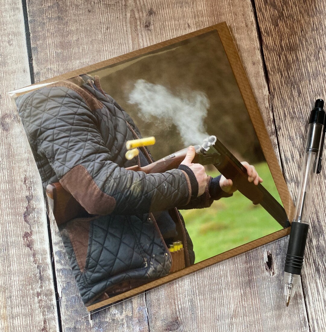 Both Barrels Shotgun Card - Shooting Greeting Card - Countryside Sports ...