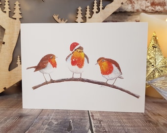 Robin Christmas Card | Etsy UK