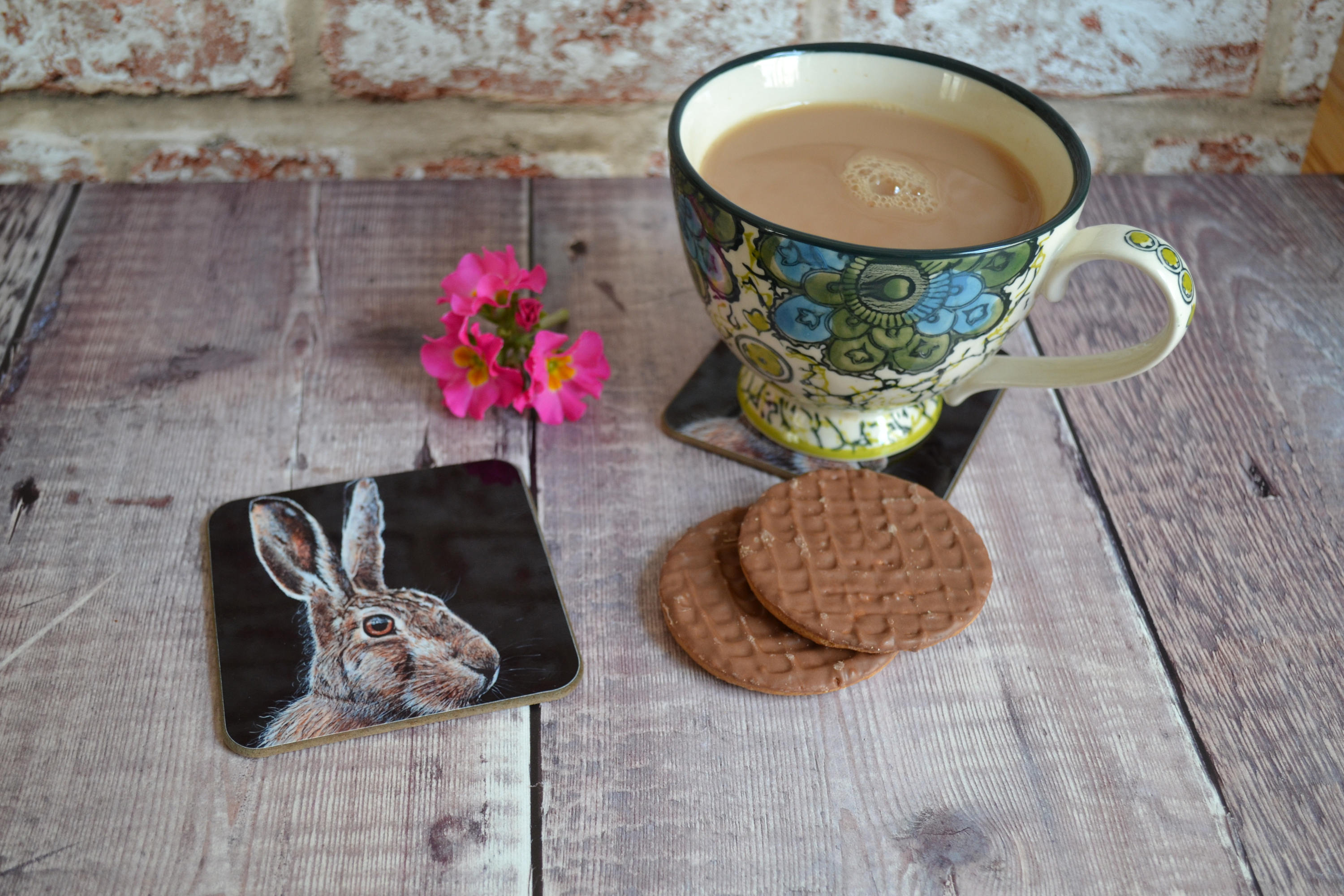 Hare Coaster Wooden Coaster Hare Kitchenware Rabbit Decor Hare Gift ...