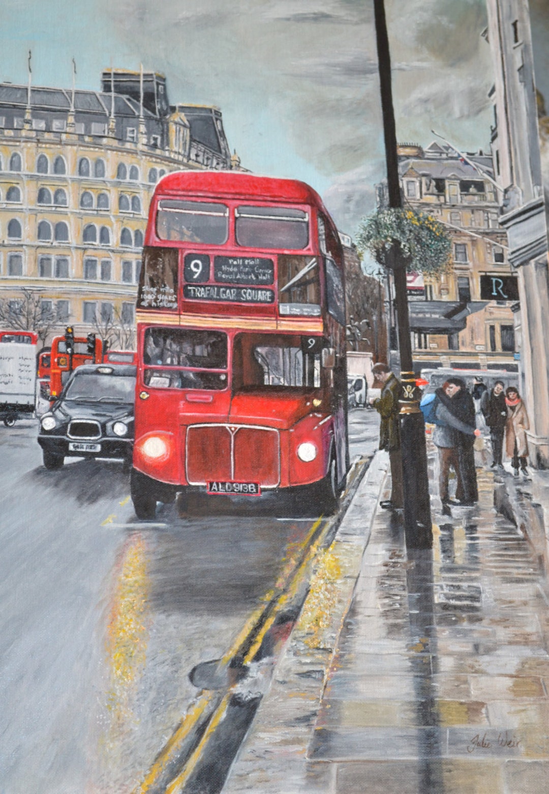 London Print - A3 Size - London Bus - Bus Print - London - Cityscape ...