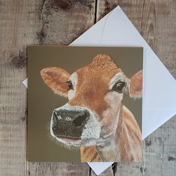 Cow Card - Etsy
