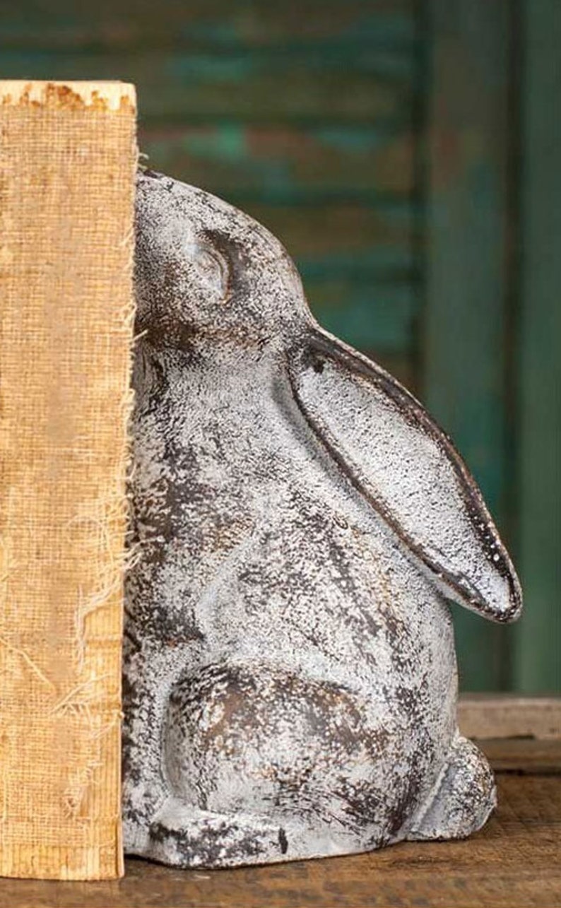 Large Set of Bunny Booked, Easter Bunny Rabbit Desk Decor Bookend - Etsy