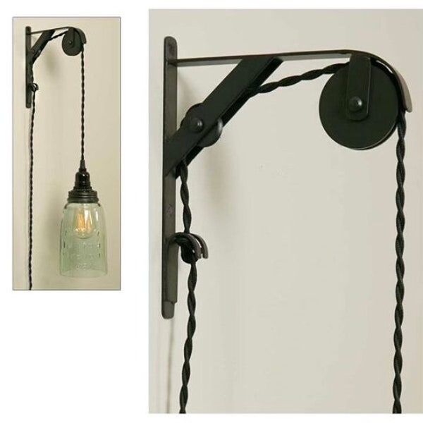 Pulley Wall Lamp - Etsy
