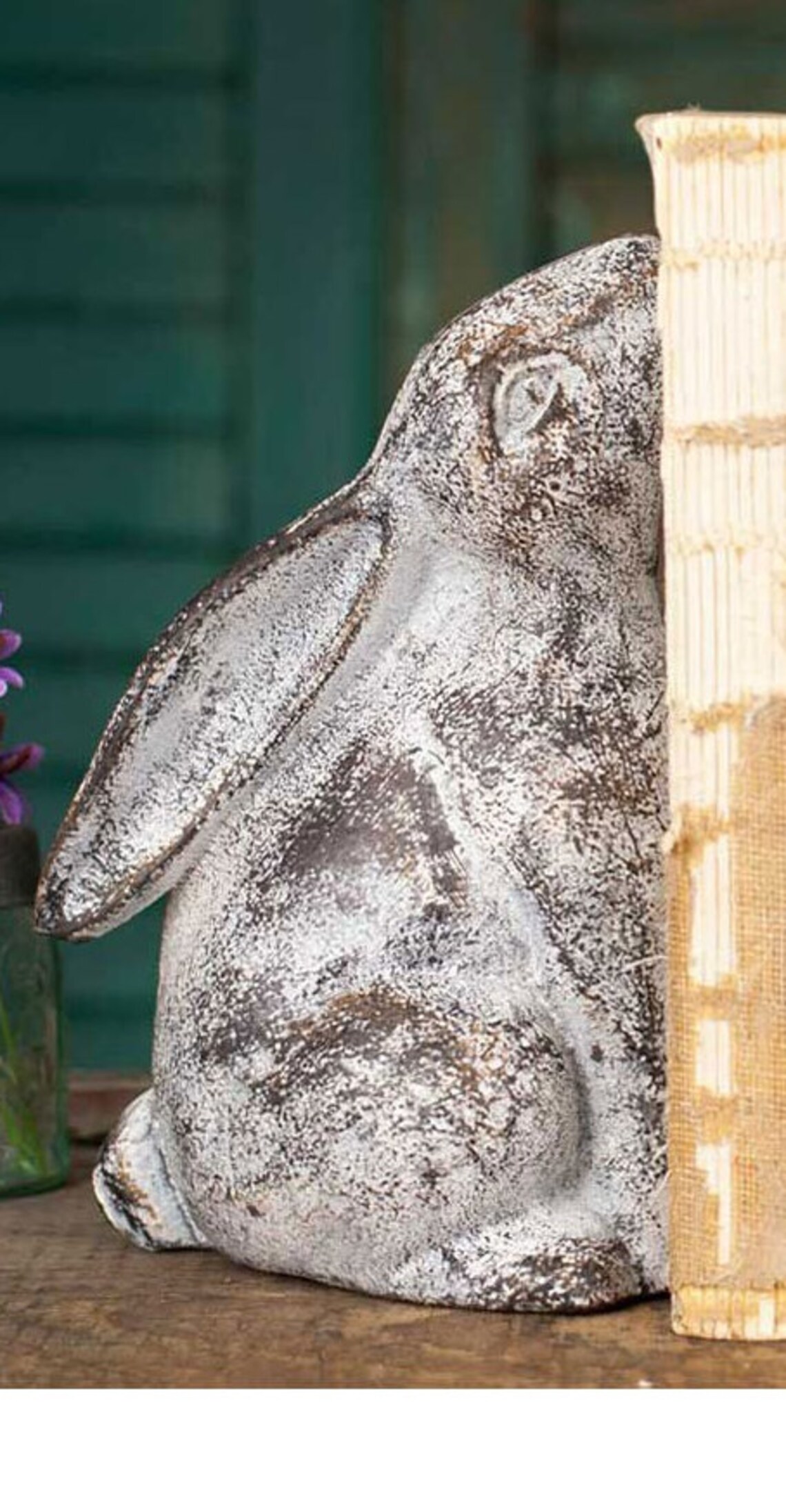 Large Set of Bunny Booked, Easter Bunny Rabbit Desk Decor Bookend - Etsy