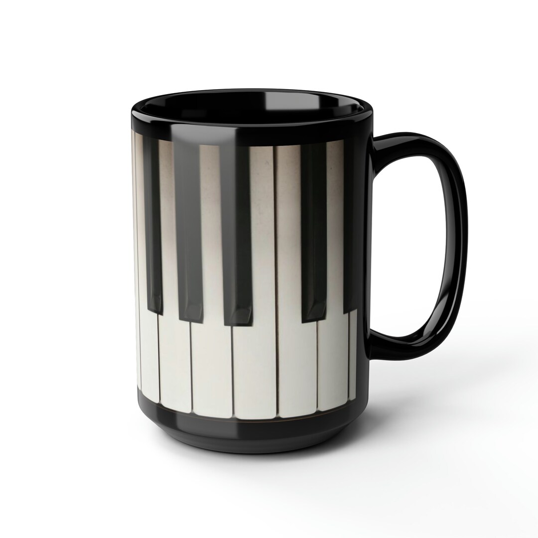 Piano Keys Mug Musicians Gift Black 11oz or 15oz Coffee Cup - Etsy