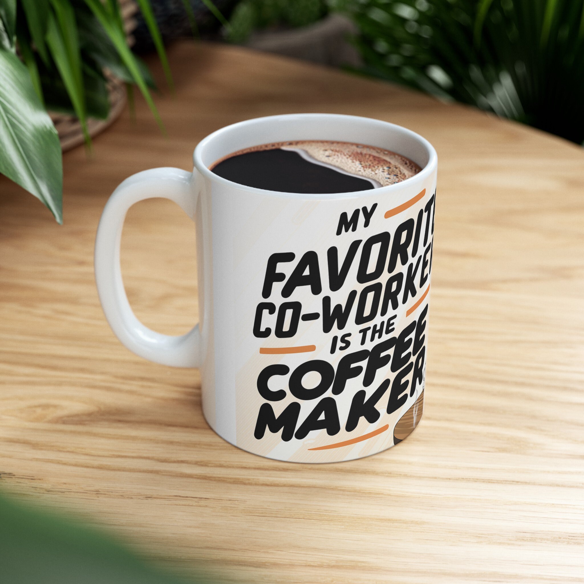 My Favorite Co-worker is the Coffee Maker Mug - Cartoonish Coffee Pot ...