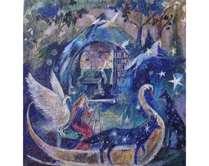 Sirius Mythology, Surrealist Painting, Oil on Stretched Canvas ...