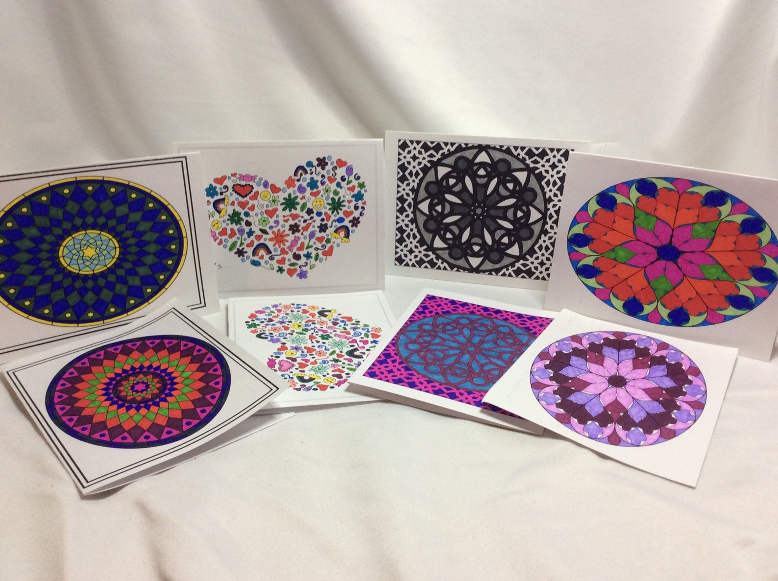 Color Your Own Greeting Cards (set #7) - Etsy