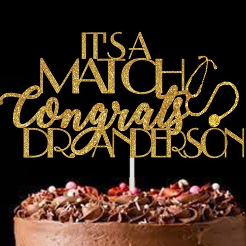 Match Day Cake Topper-doctor Graduation Gift-custom Dr. Cake - Etsy